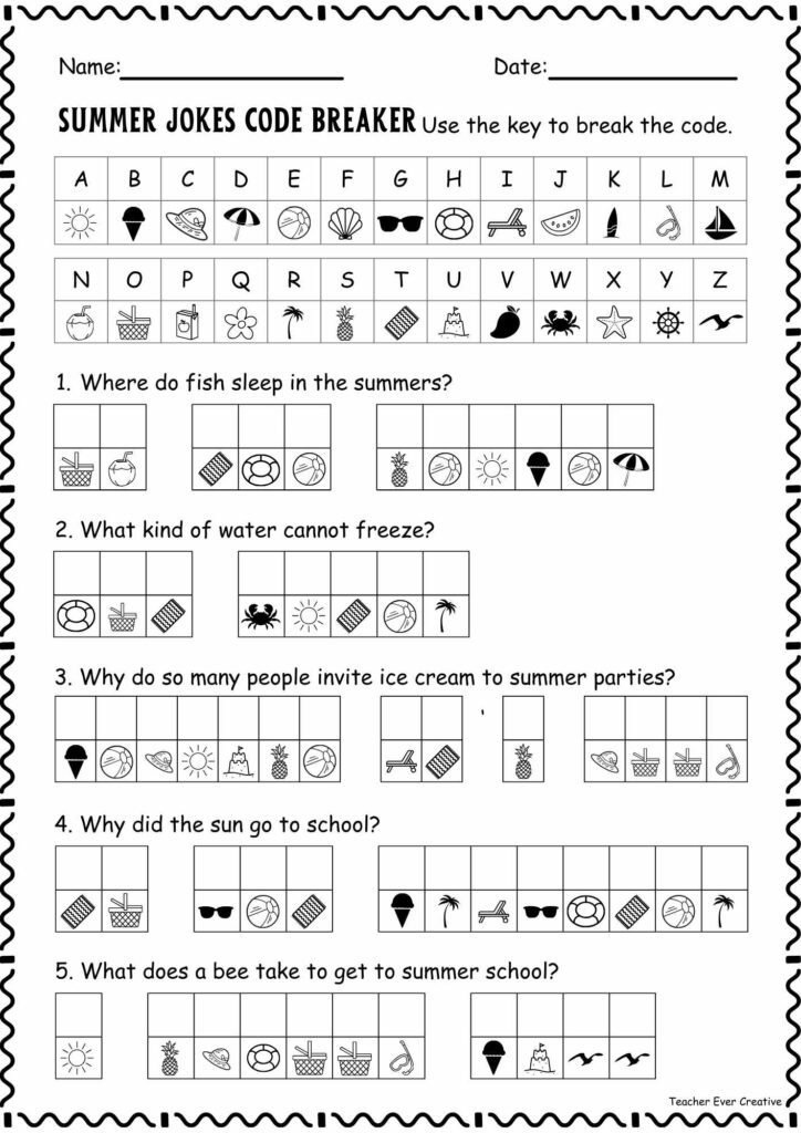 The Best Free Cryptogram This Summer ! - Code Breaker Cryptograms Free