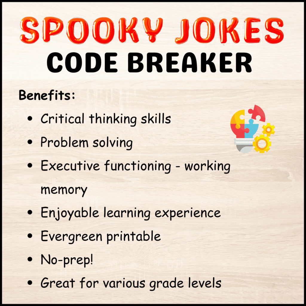 Spooky Jokes Code Breaker : Engaging Activity for Kids ...