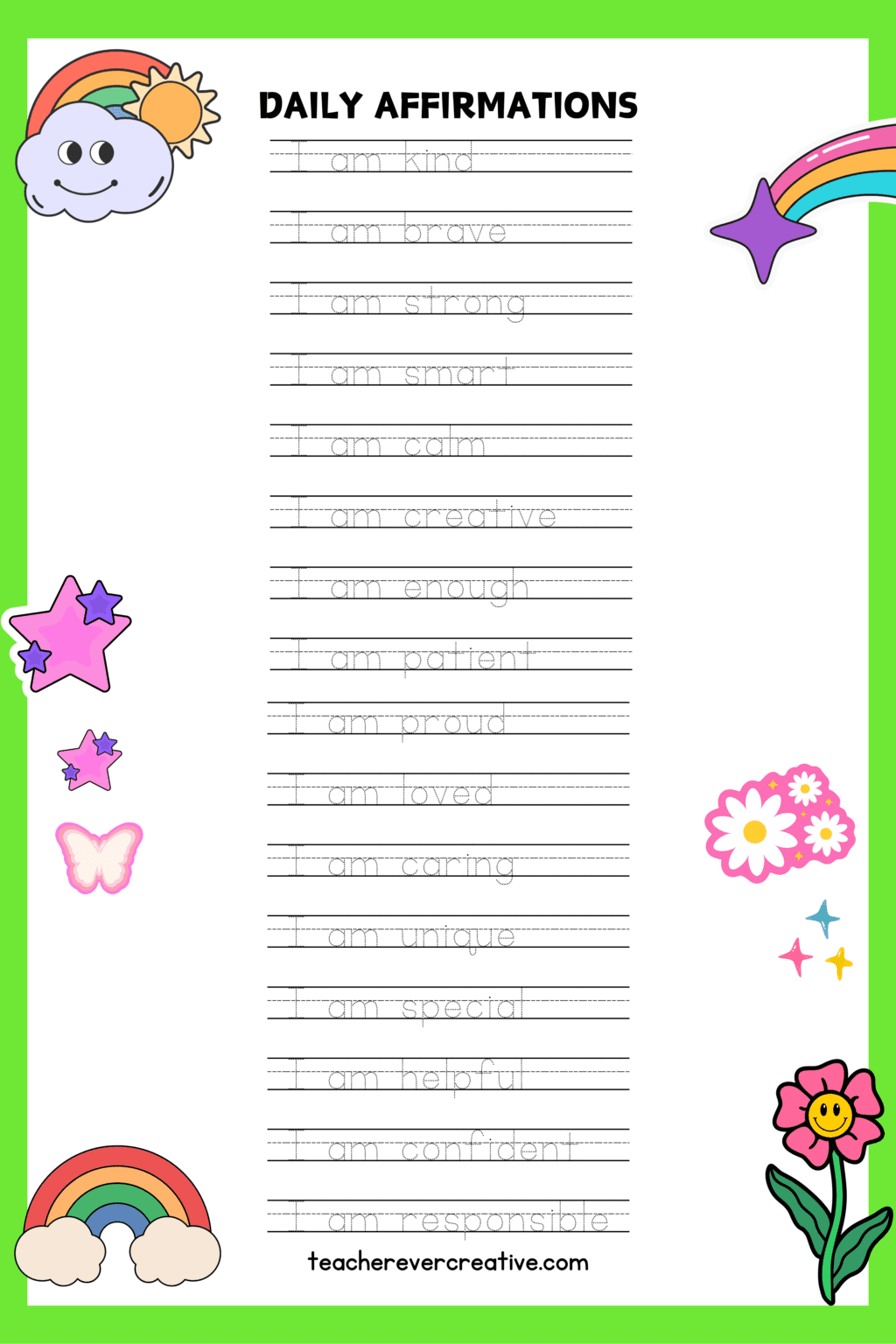 Daily Affirmations for Students to Build Confidence