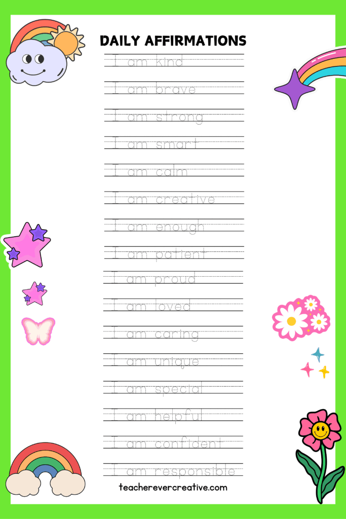 Daily Affirmations for Students to Build Confidence