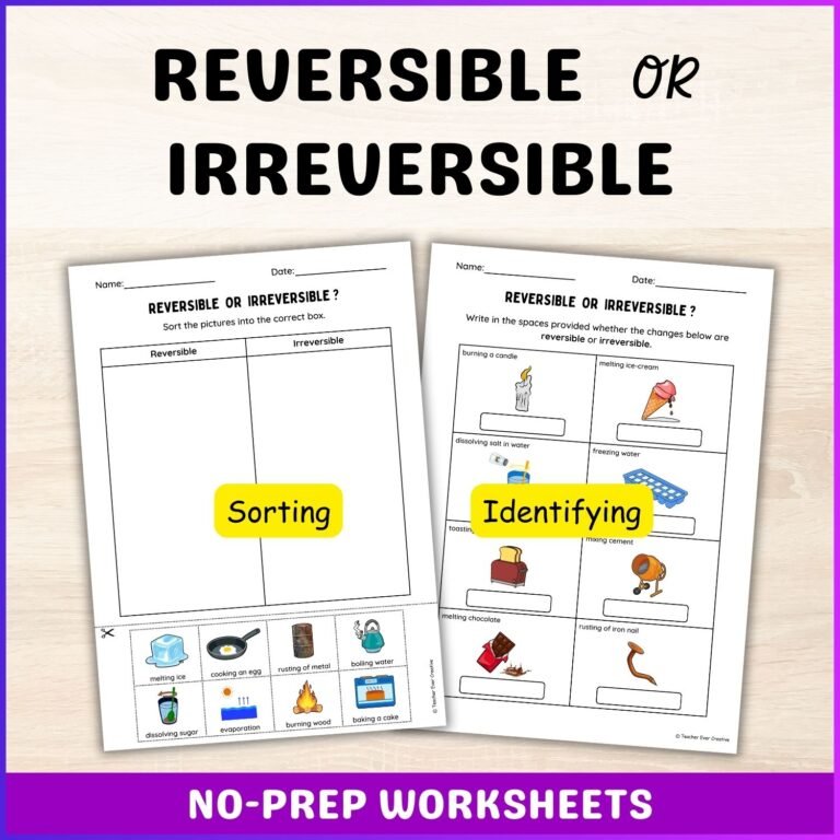 How To Teach Reversible And Irreversible Changes Awesome