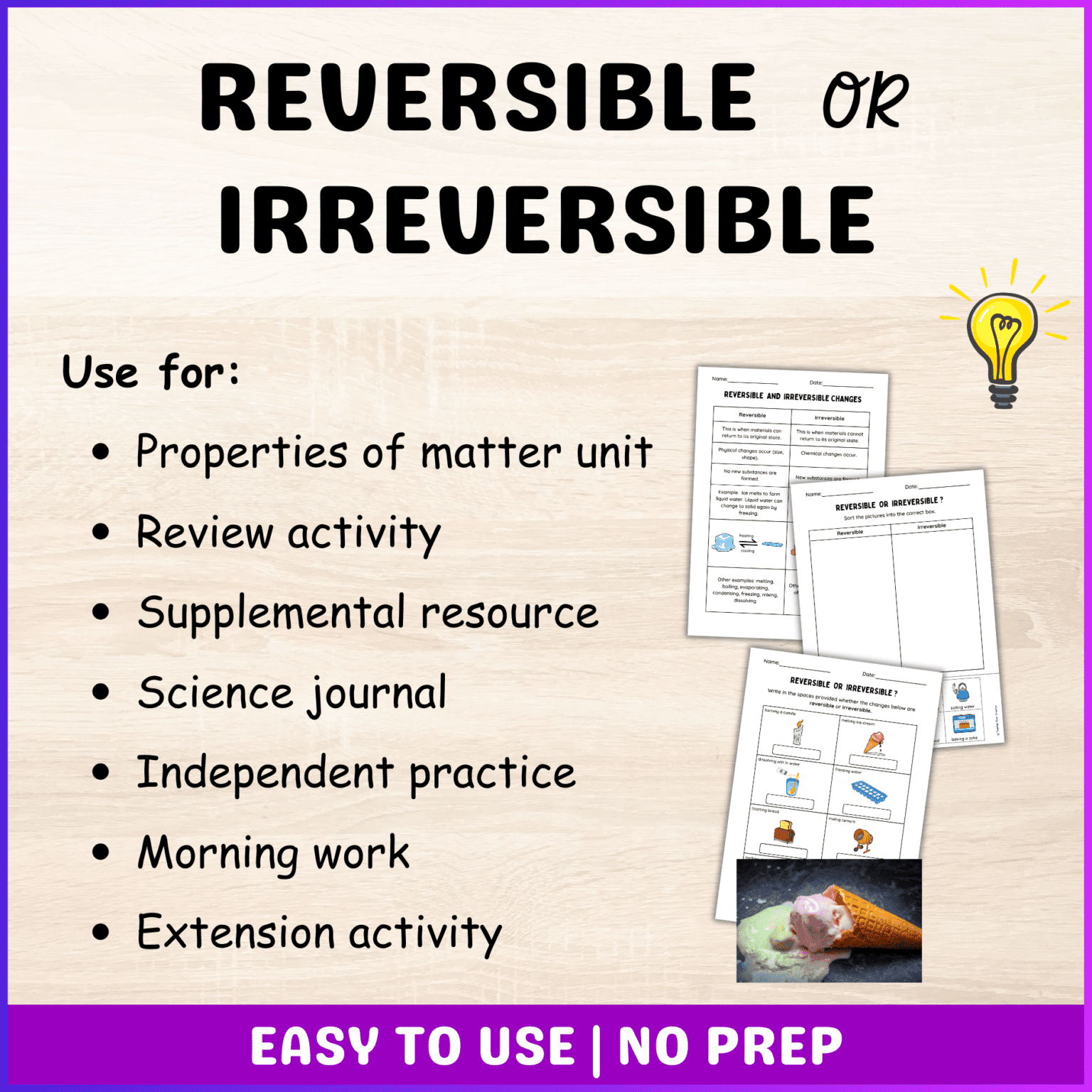 How To Teach Reversible And Irreversible Changes Awesome