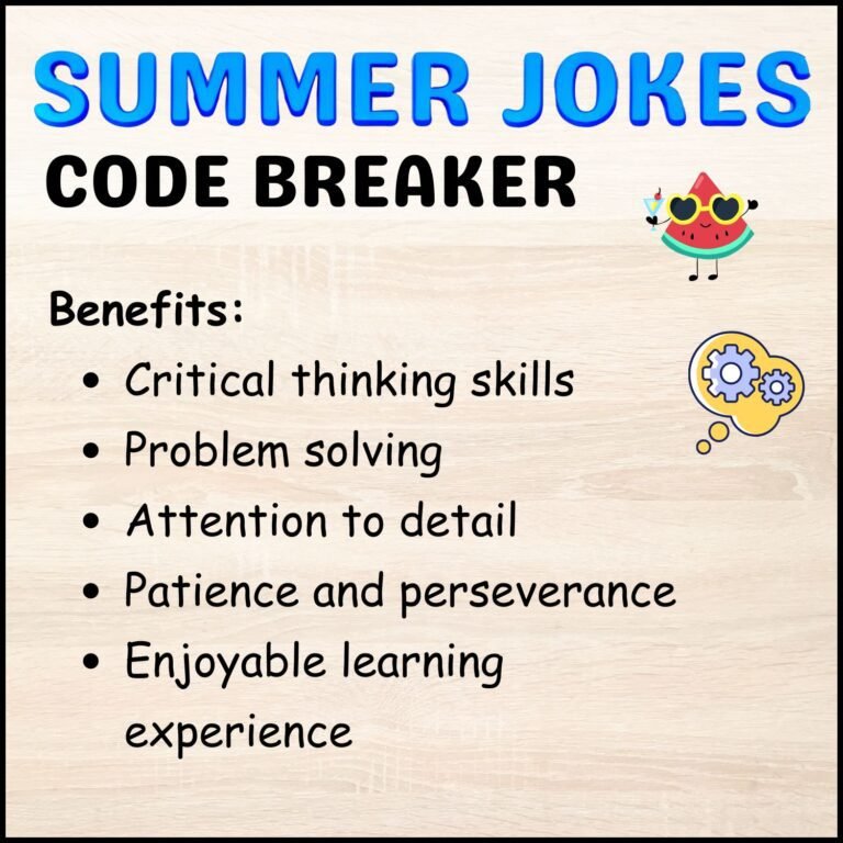 The Best Summer Code Breaker Activity for Students ...