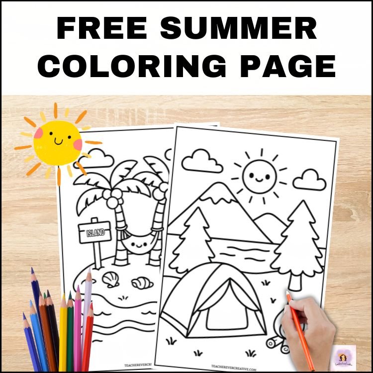 The Best Summer Coloring Pages for Kids - Free Printable ...