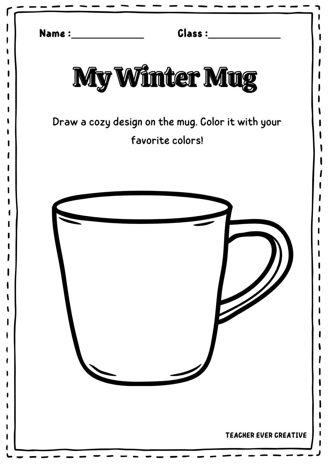 Free Winter Worksheets and Printables for Kids - teacherevercreative.com